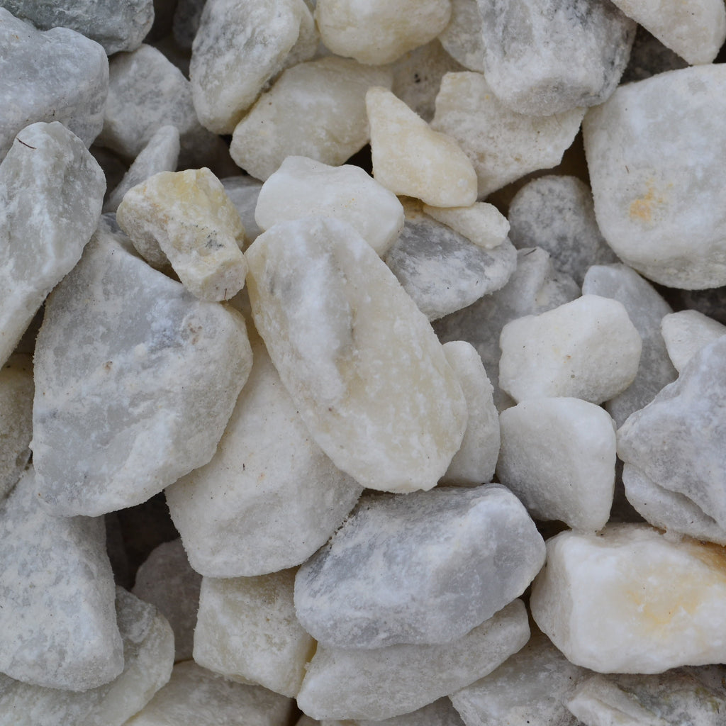 White Marble Chip Rock (Cubic Yard) – Panhandle Palm & Rock
